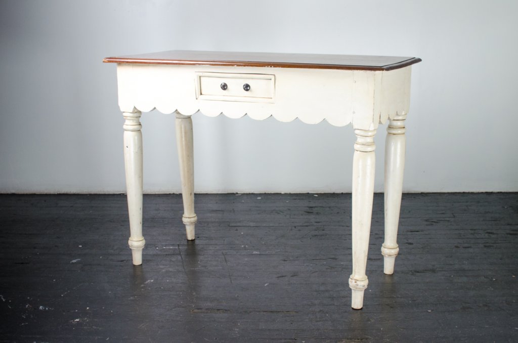 Console Table, Cream Walnut Top - Amigo Party Rentals, Inc.Amigo Party ...